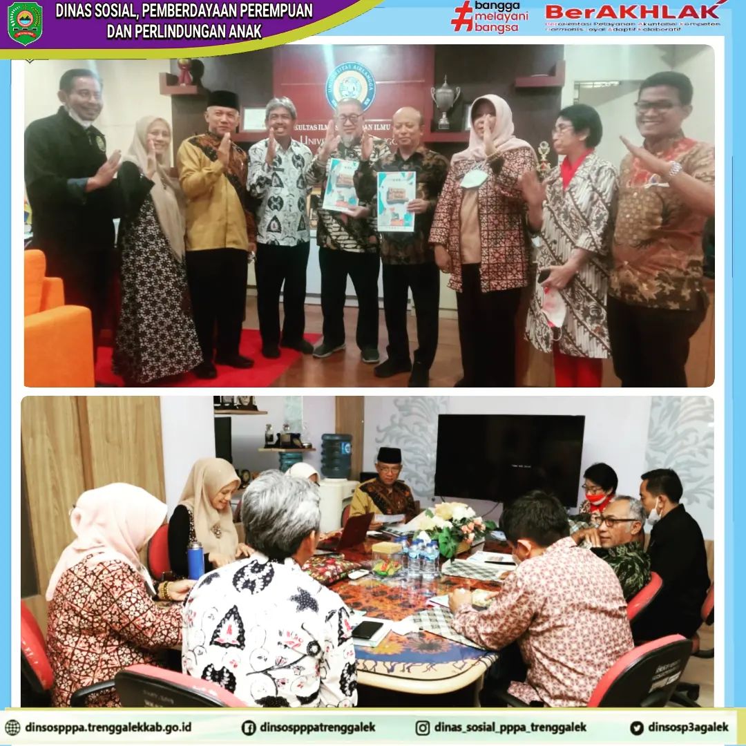 Kerjasama Pemkab Trenggalek dengan UNAIR untuk mendukung Desa NOL Perkawinan Anak - Dinas Sosial ...