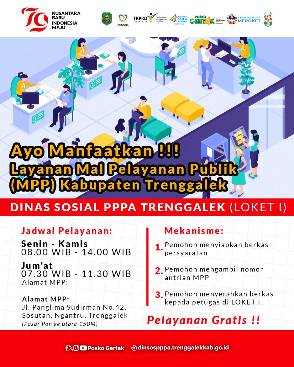 Ayo.....Masyarakat Trenggalek Datang Di Mall Pelayanan Publik dan Manfaatkan Layanan Dinas ...