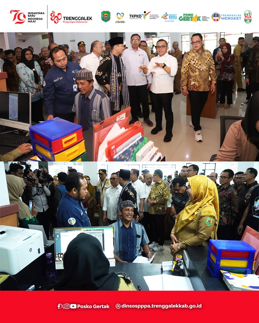 MENPAN RB RESMIKAN MPP TRENGGALEK DINAS SOSIAL PPPA HADIR DENGAN LAYANAN INOVASI GERTAK ...