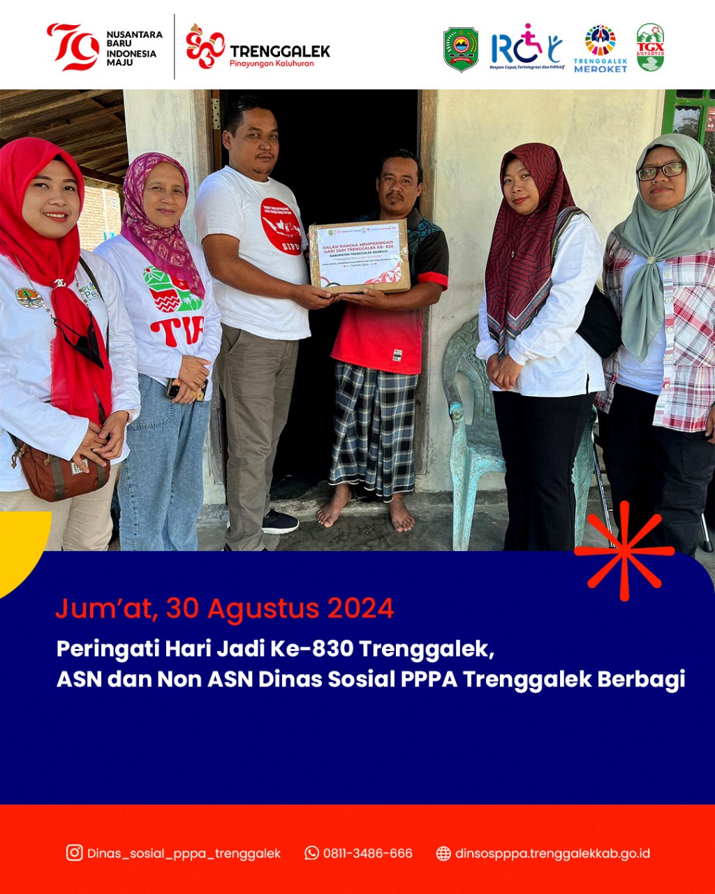ASN dan Non ASN Dinas Sosial, Pemberdayaan Perempuan dan Perlindungan Anak turut serta ...