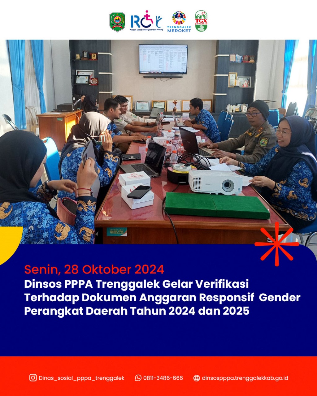 Dinas Sosial, Pemberdayaan Perempuan dan Perlindungan Anak Trenggalek Gelar Verifikasi Terhadap ...