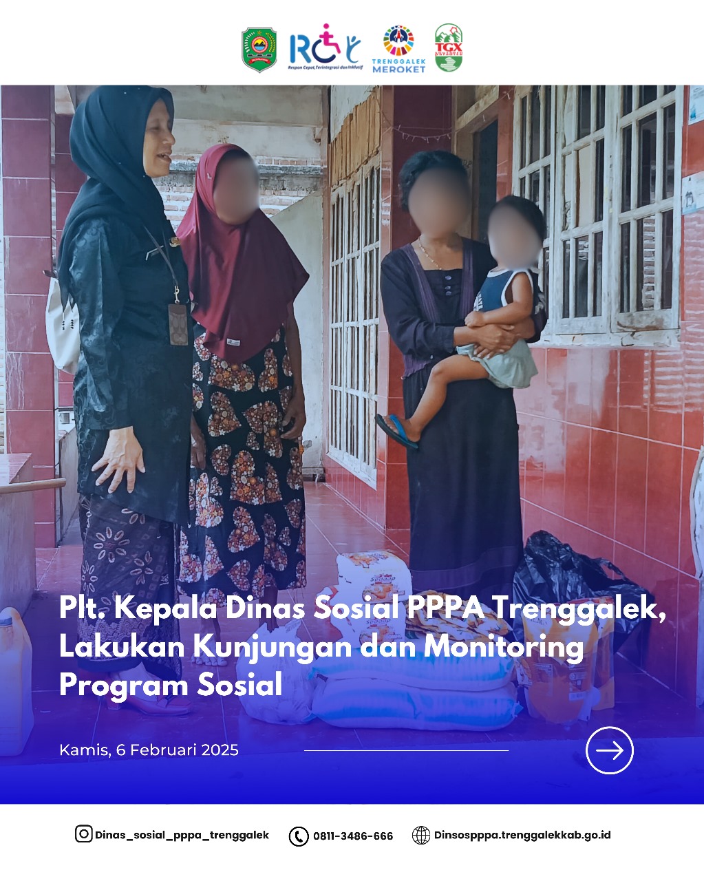Plt. Kepala Dinas Sosial PPPA Kabupaten Trenggalek, Christina Ambarwati S., S.Sos, M.PSDM ...
