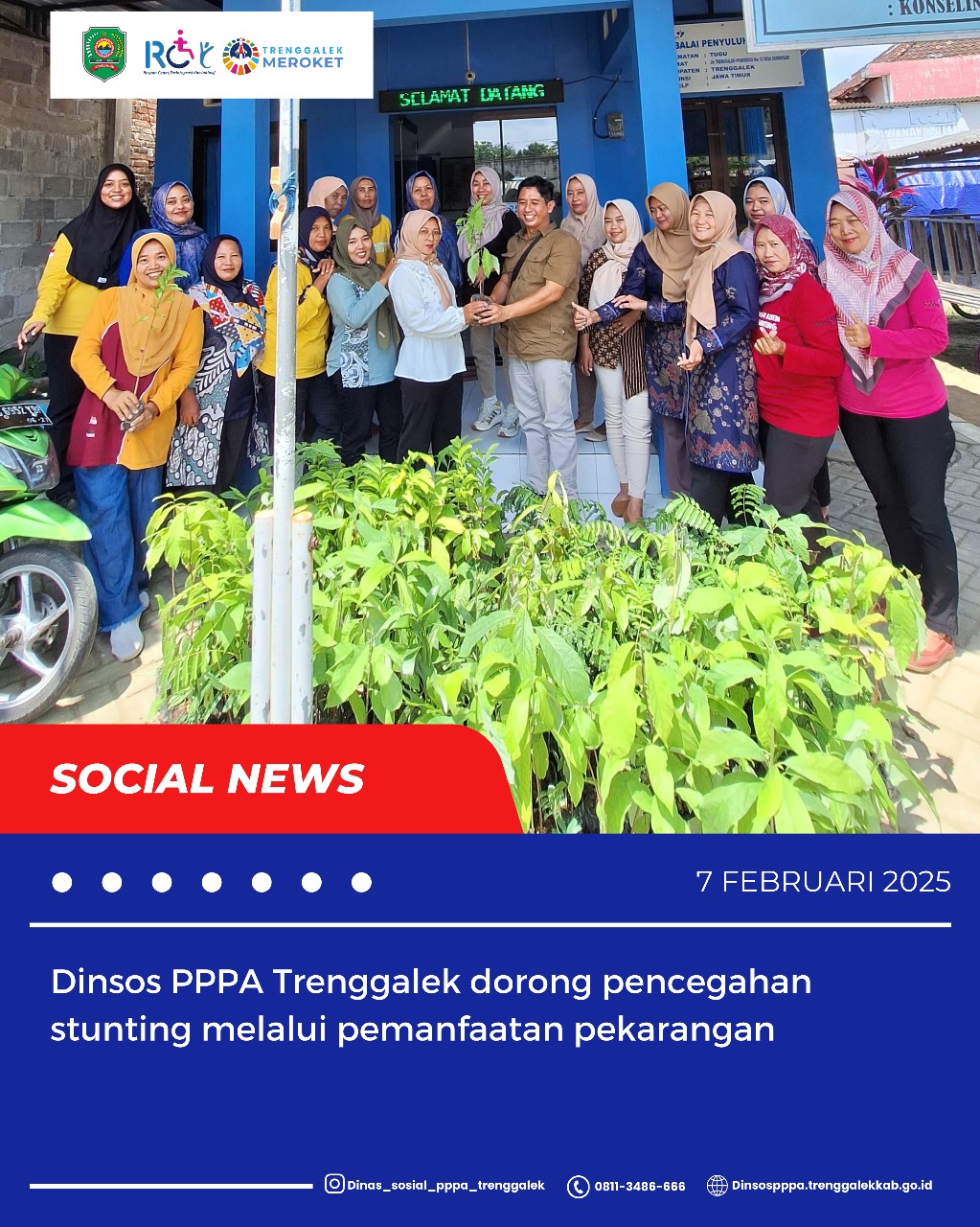 Dinsos PPPA Trenggalek Dorong Pencegahan Stunting melalui Pemanfaatan Pekarangan sekitaran rumah ...