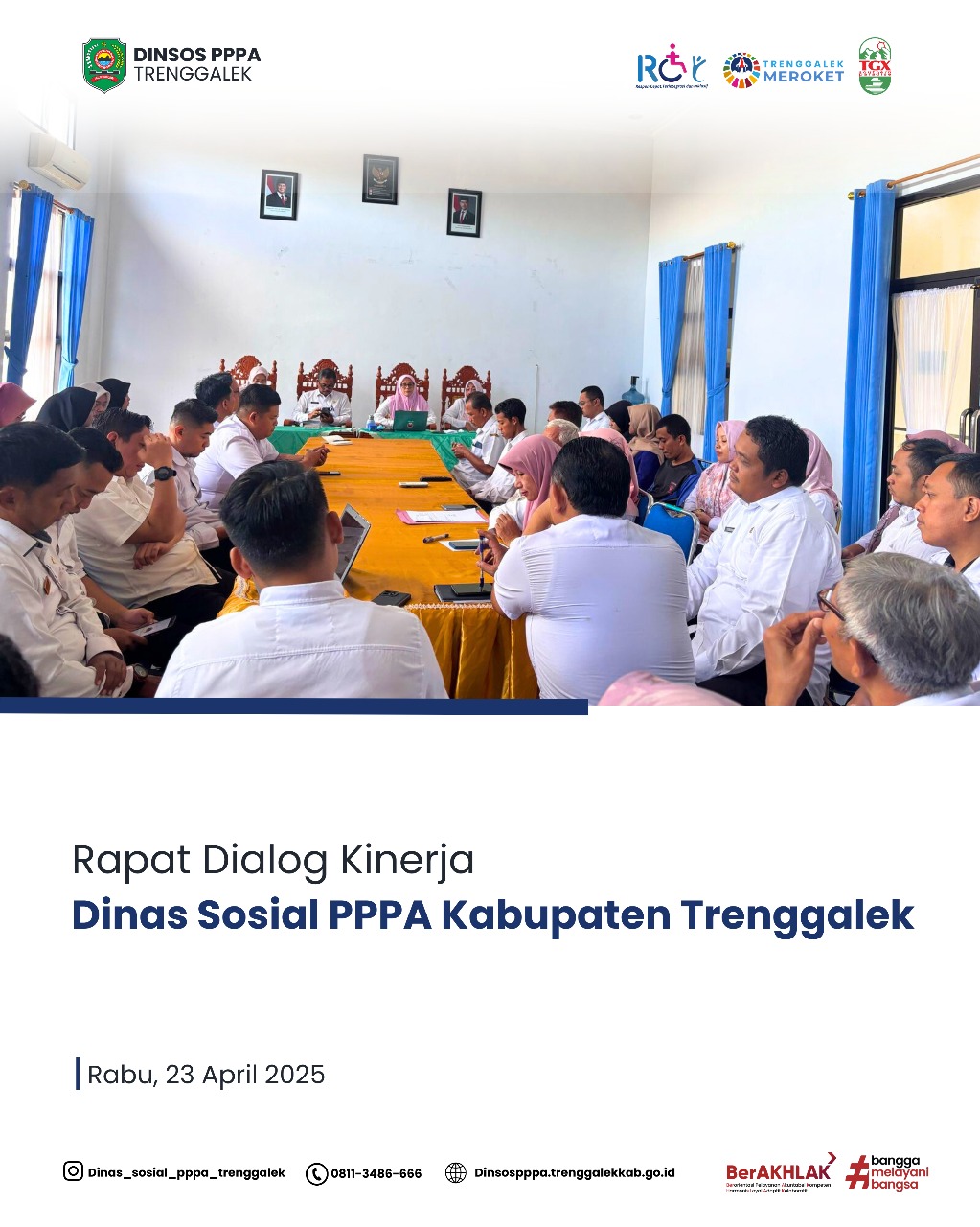 Rapat Dialog Kinerja Dinas Sosial PPPA Kabupaten Trenggalek - Dinas Sosial, Pemberdayaan ...