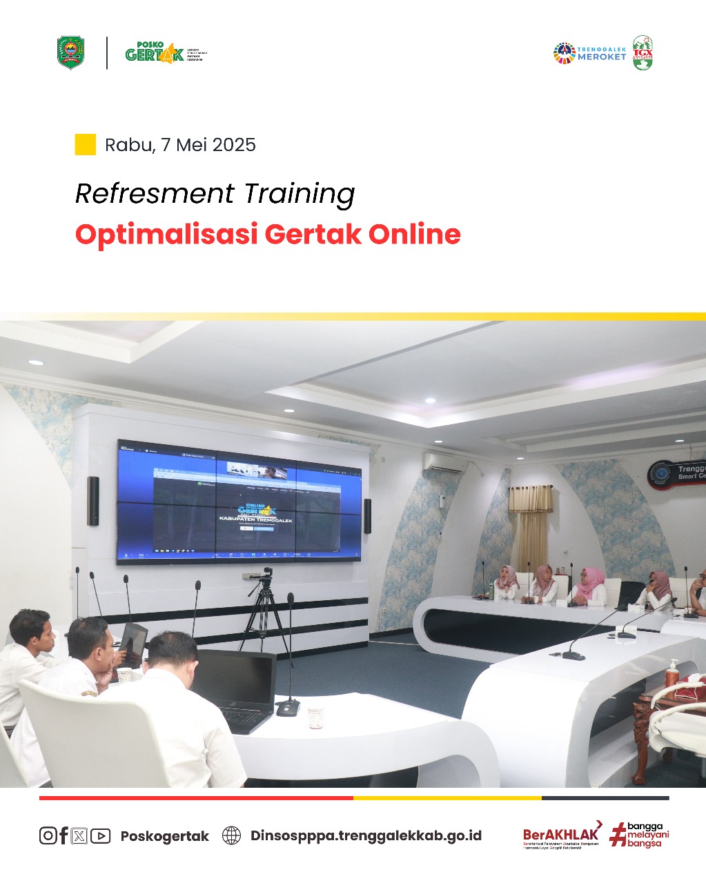 Dinas Sosial PPPA Trenggalek Refresment Training Gertak Online - Dinas Sosial, Pemberdayaan ...